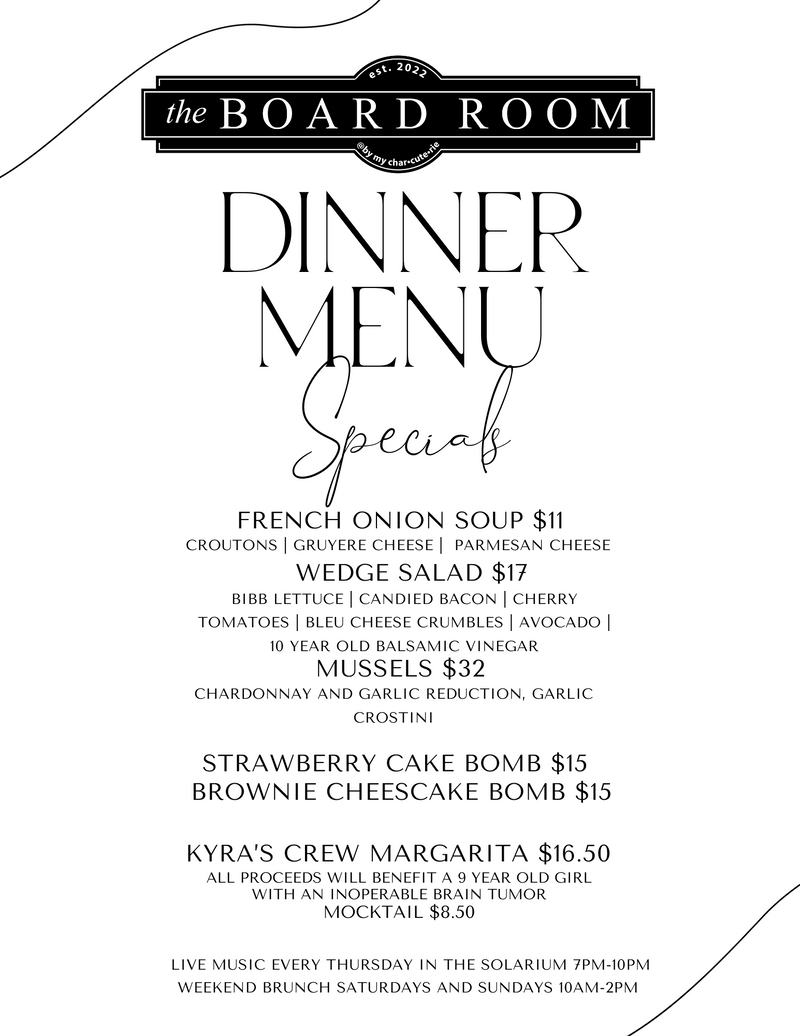 Specials – The Board Room Libertyville